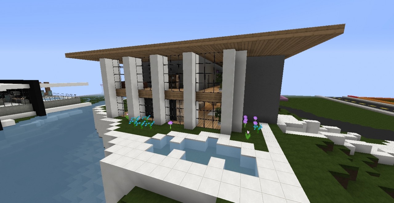 |River Shore| Modern house Minecraft Map