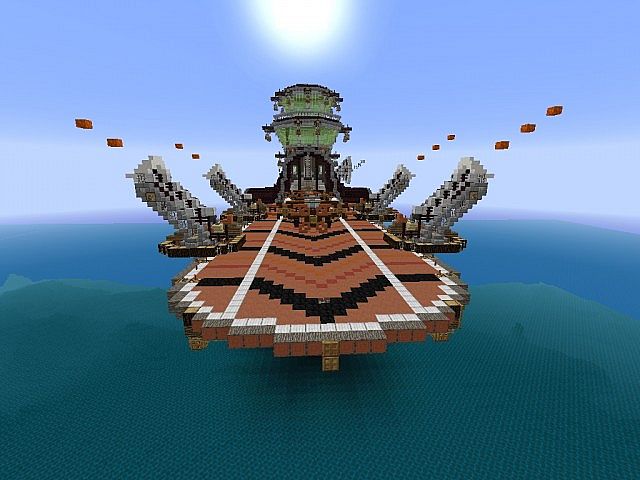 Port-plane steampunk / futuristic Minecraft Project