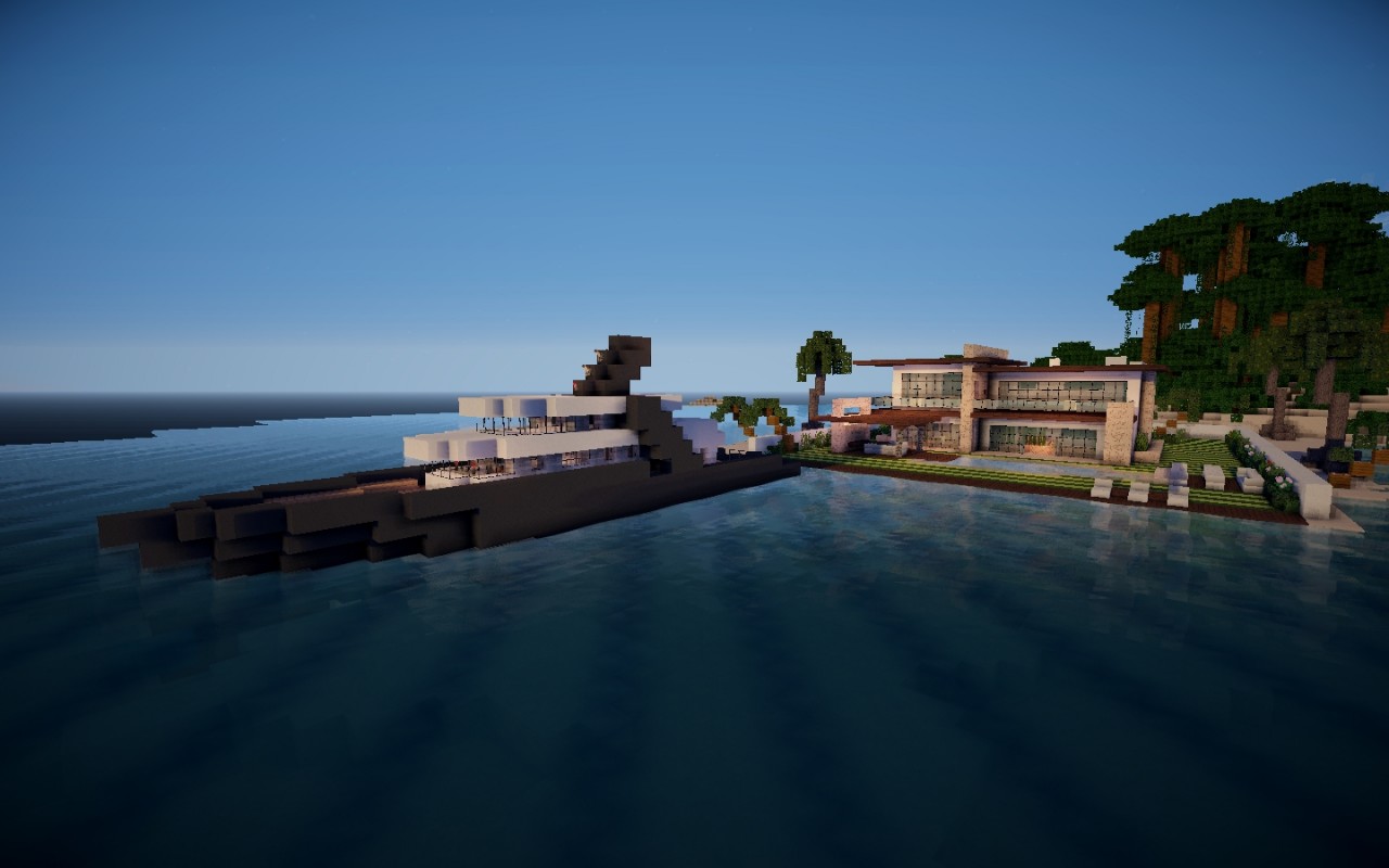 Sunnydale Modern Beach House Minecraft Map