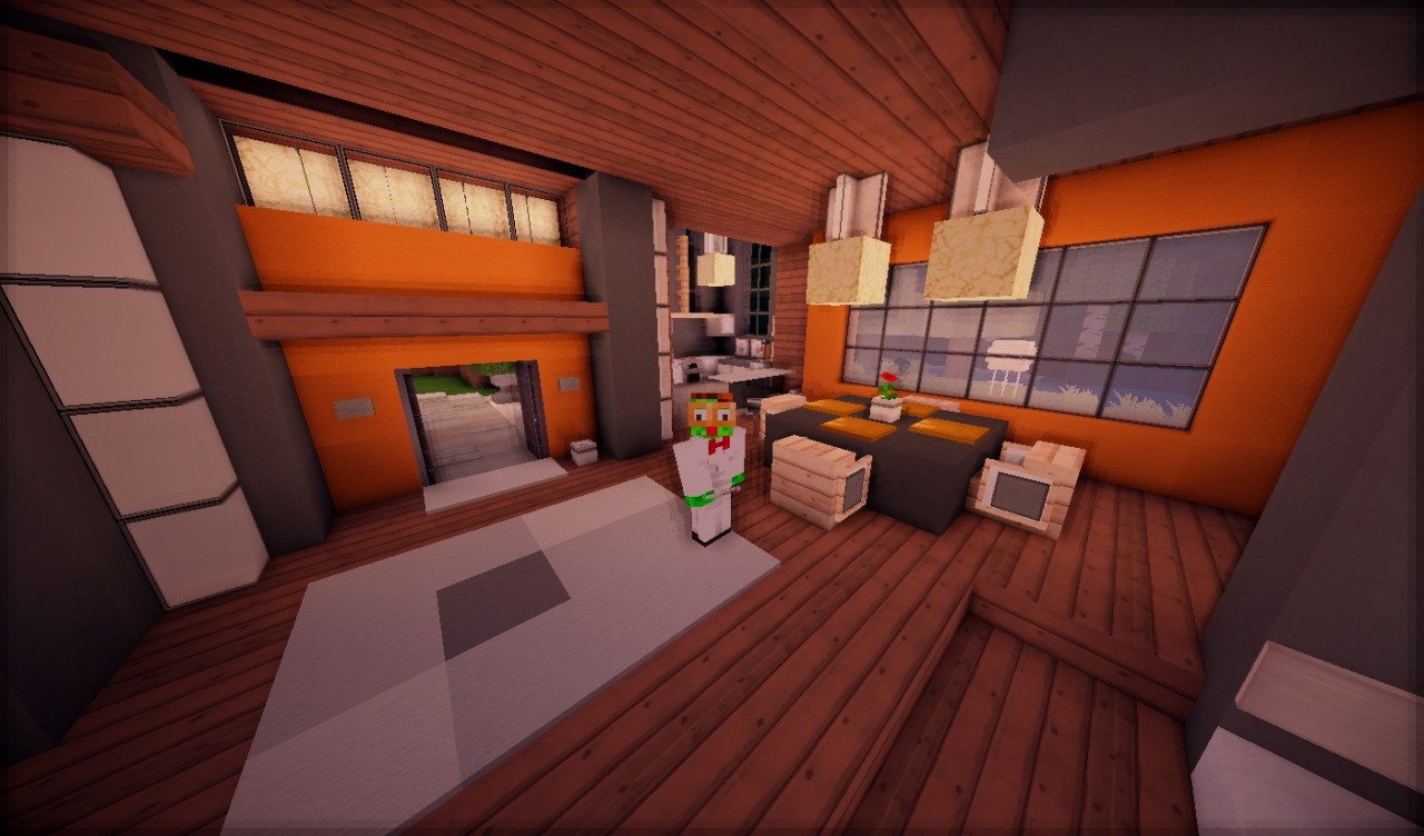 Modern Villa in the woods Minecraft Map