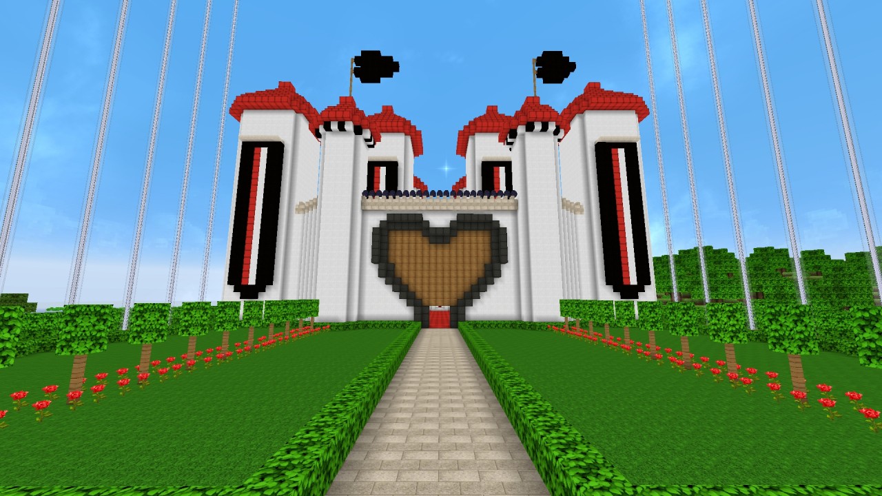 Alice in Wonderland Castle of Red Queen Minecraft Project