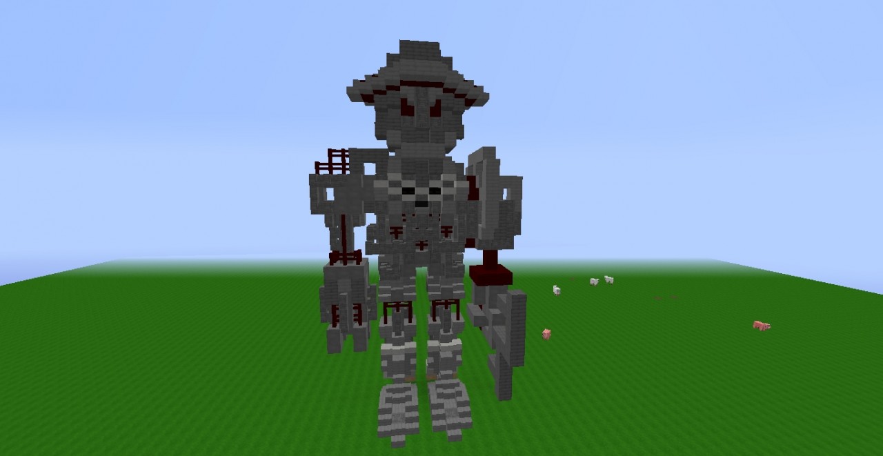 Cracks The Miner Statue Minecraft Map