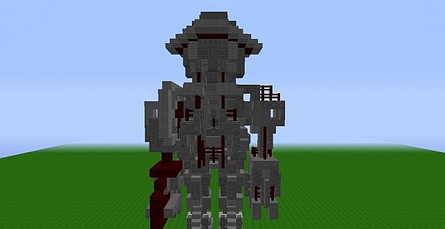 Cracks The Miner Statue Minecraft Map