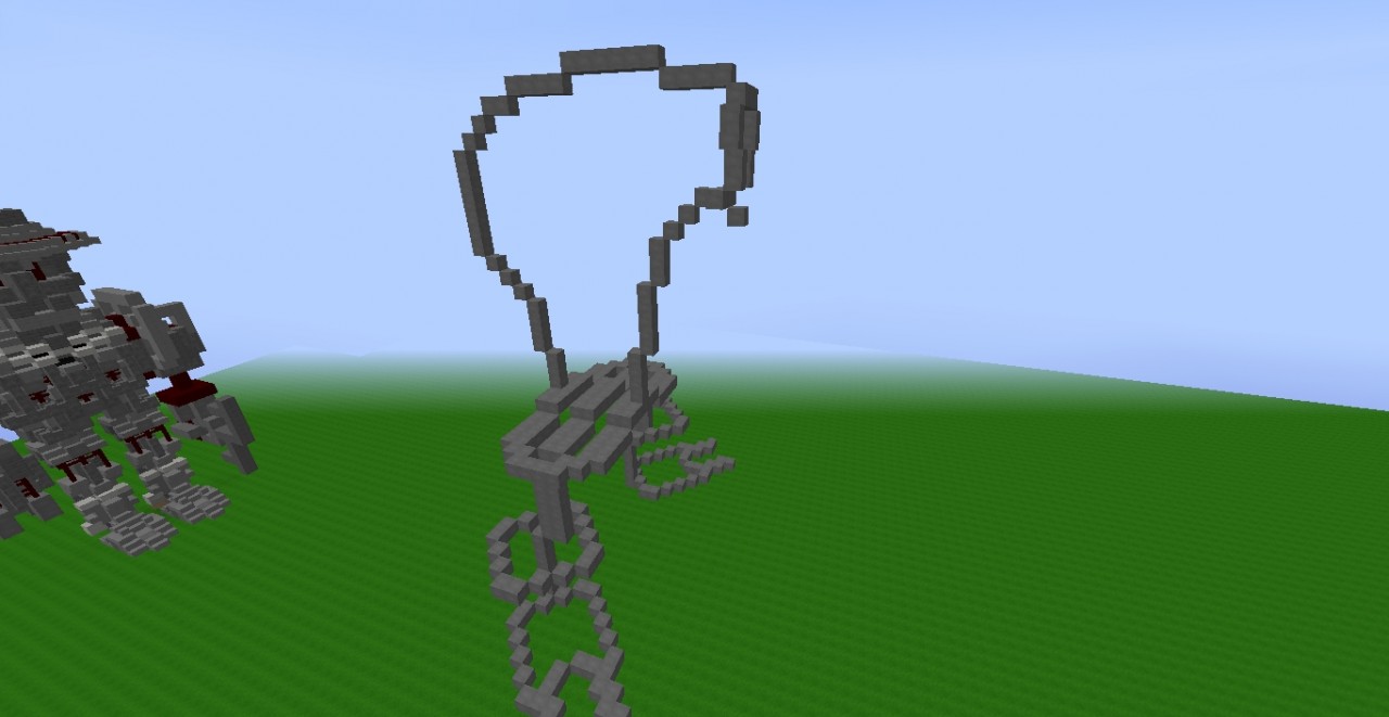 Cracks The Miner Statue Minecraft Map