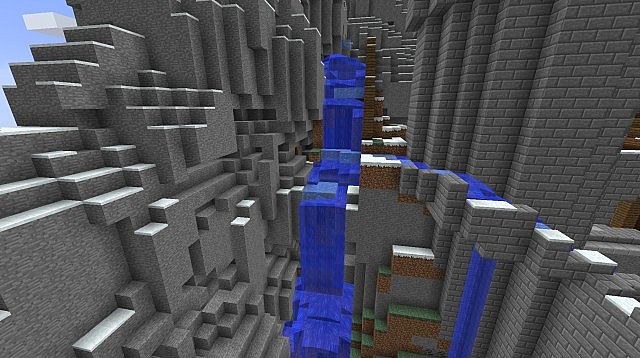Mountain side castle Minecraft Map