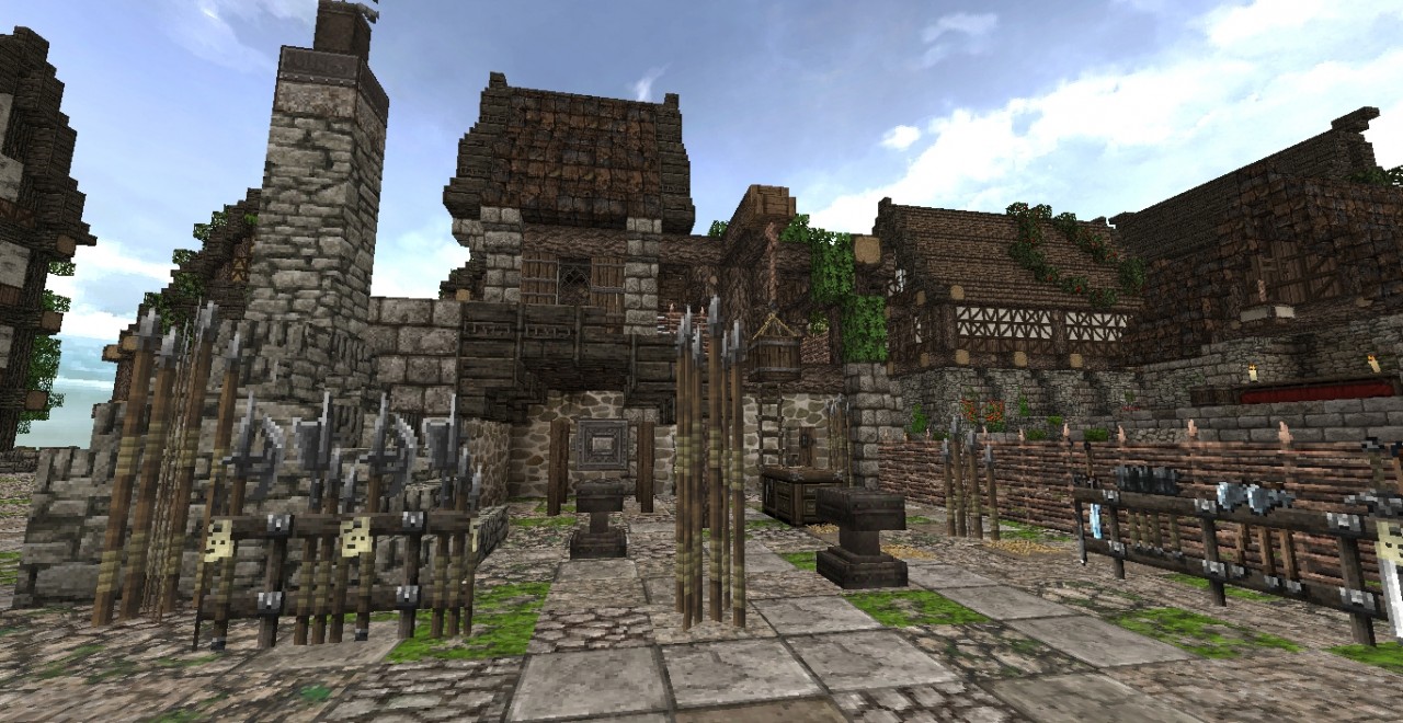 Medieval weapon workplace Minecraft Map