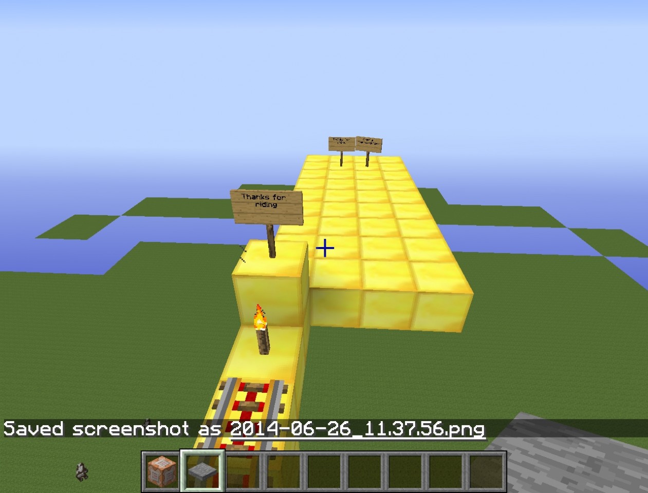 Floating Budder coaster Minecraft Map