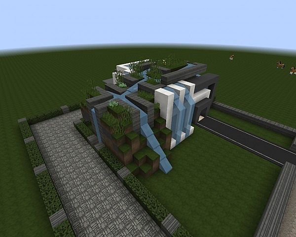Modern Water House Minecraft Map