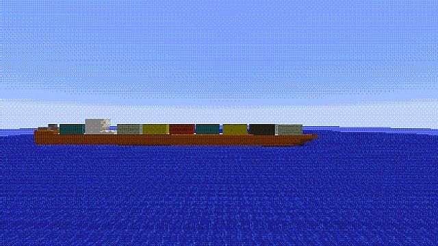 cargo ship model by Darkrai789 Minecraft Map