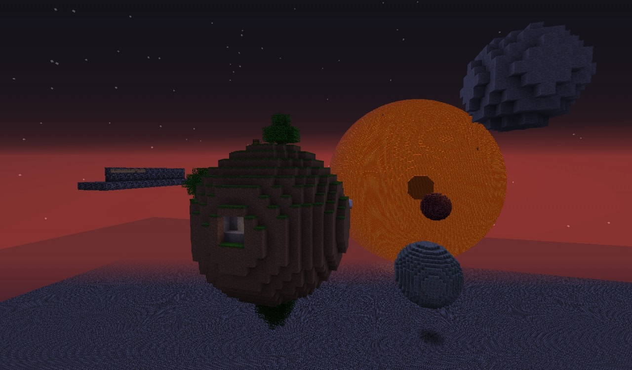 SSS Solar System Survival Minecraft Map