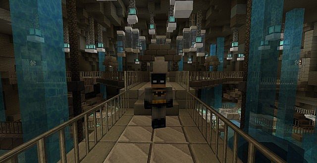 Wayne Manor + Batcave Minecraft Map