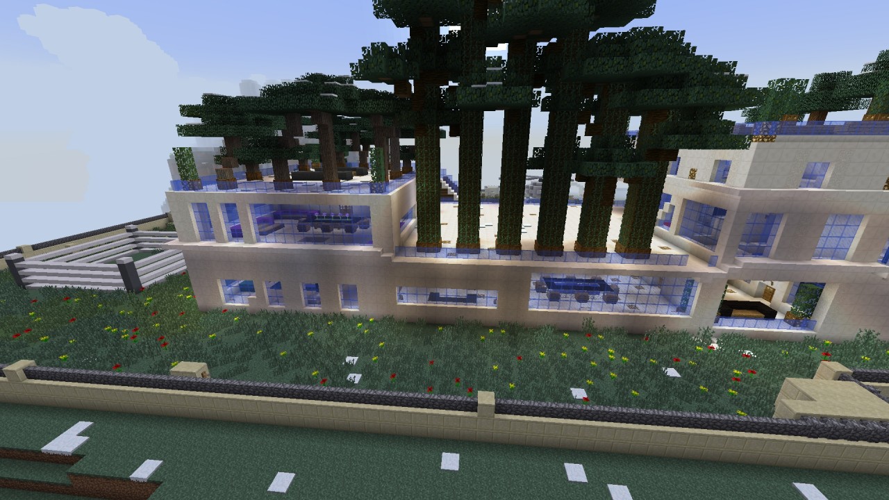 "Villa-Blue" Modern House Map Minecraft Map