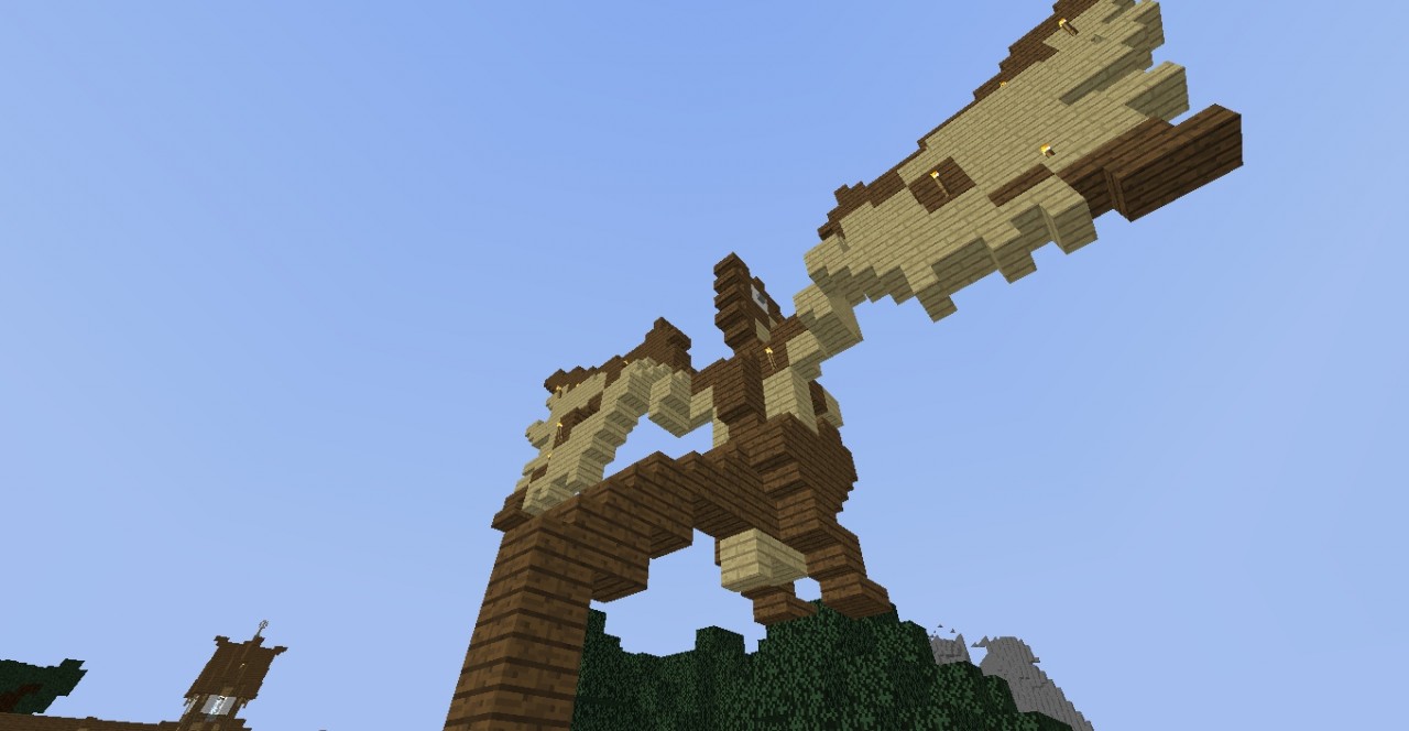 Wooden Dragon Minecraft Map