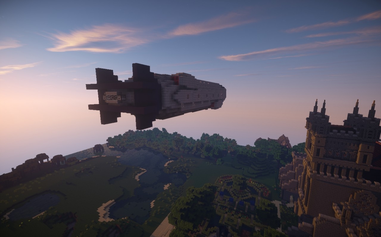 Working Air Warship - Destroyer Mk II with advanced armor and extended ...