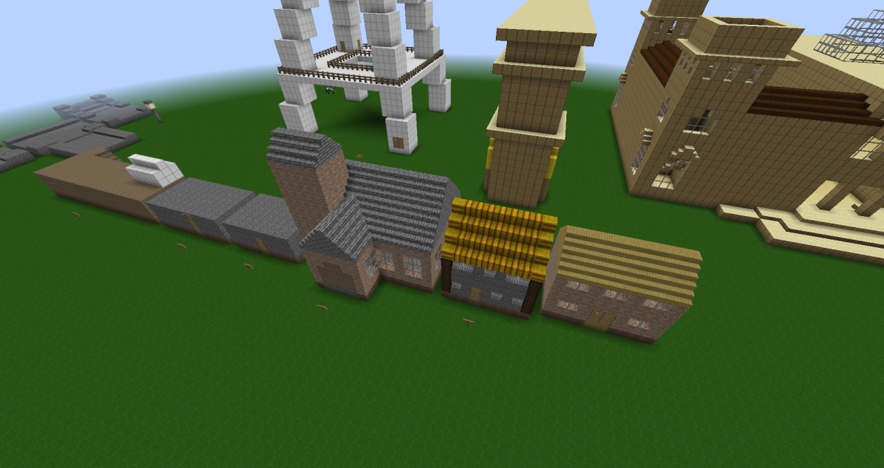 World War II Civil Structures Minecraft Map