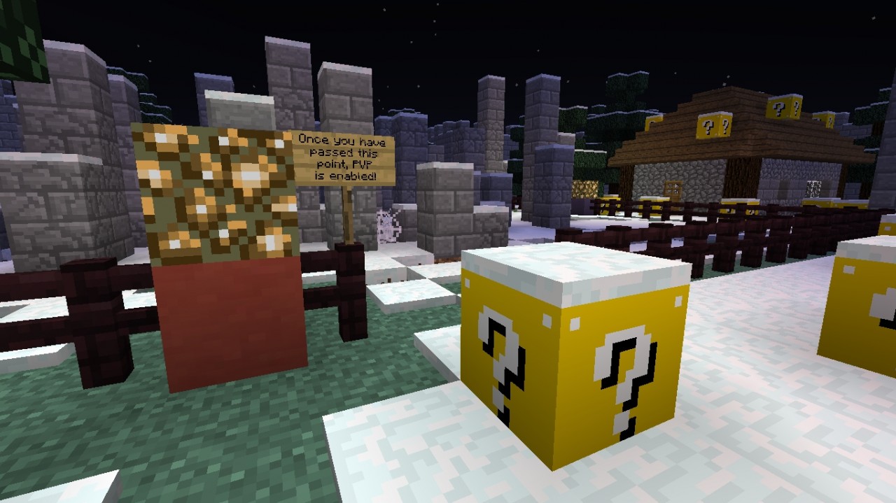 Lucky Block PVP! Medieval Map Minecraft Map