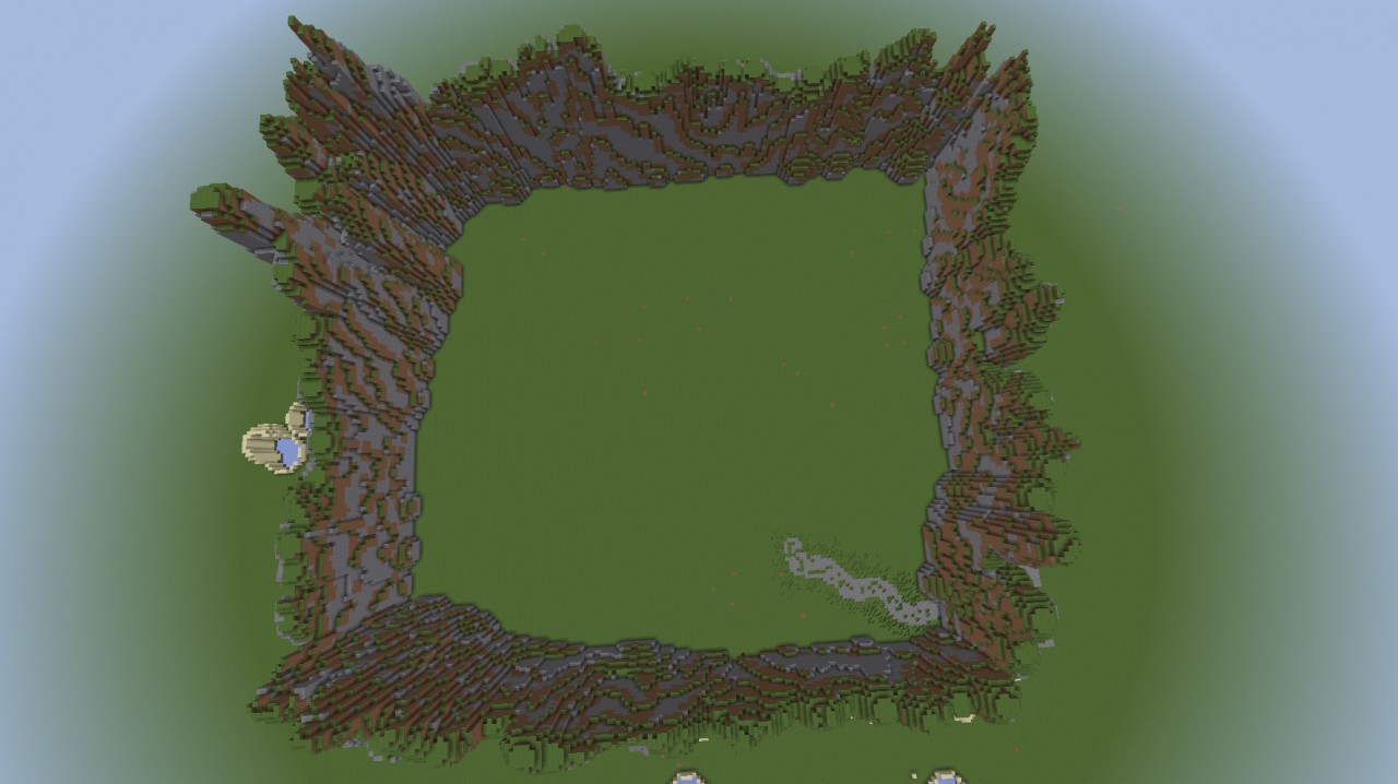 Minecraft Mountian Spawn Area Minecraft Map