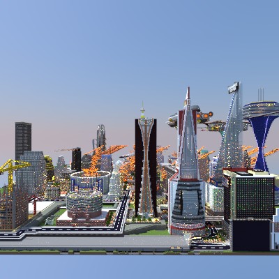 Armageddon New York 2115 - Upside Down/Mirrored City Minecraft Map