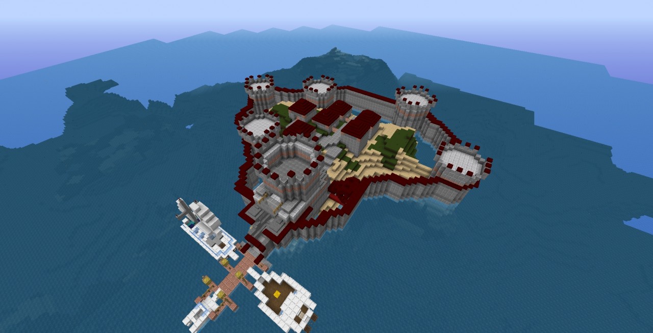 CASTLE PIRATE SHIP Minecraft Map