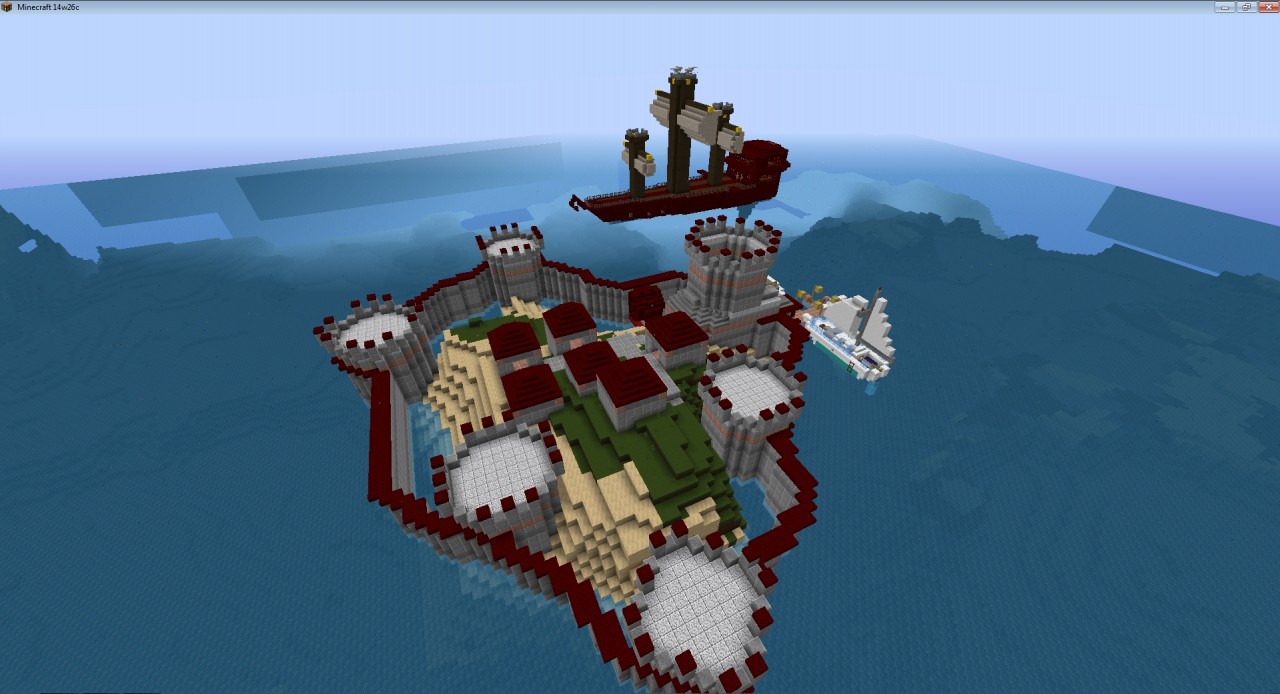CASTLE PIRATE SHIP Minecraft Map
