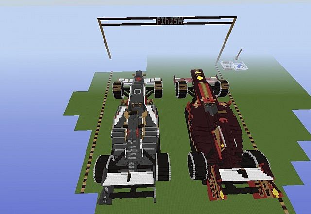 formula 1 cars Minecraft Map