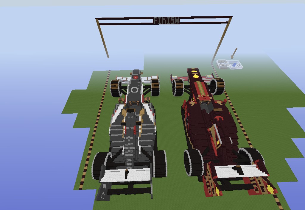 formula 1 cars Minecraft Map