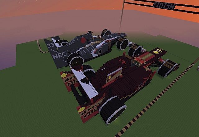 formula 1 cars Minecraft Map