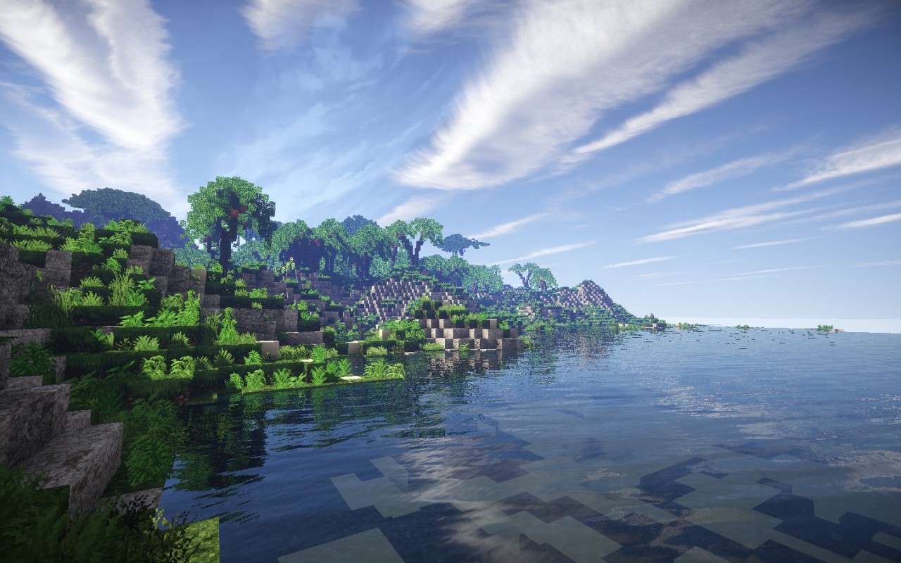 - Hanging Palms Island - Custom terrain - Minecraft Map