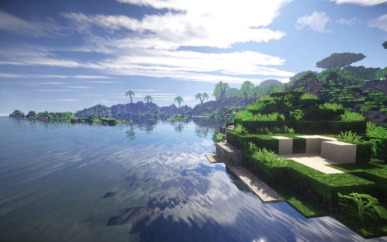 - Hanging Palms Island - Custom terrain - Minecraft Map