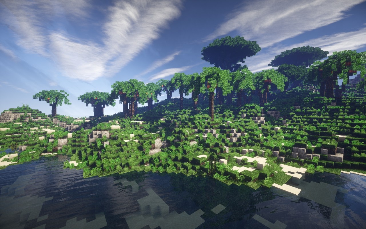 - Hanging Palms Island - Custom terrain - Minecraft Map