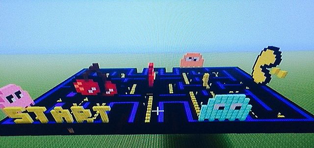 Pacman Arcade Interactive Game! Minecraft Map