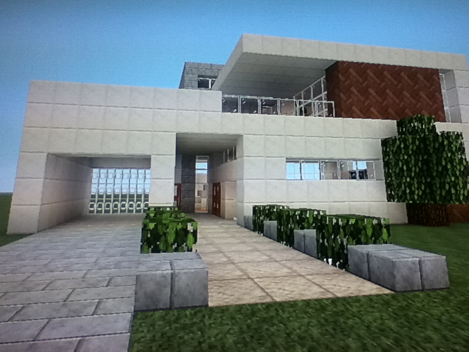 Modern House Build Minecraft Map