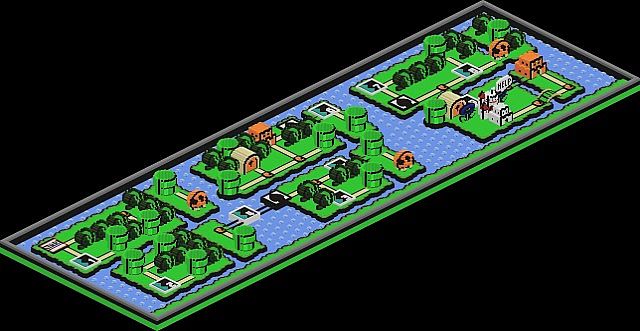 Super Mario 3 Pipe Maze Minecraft Map