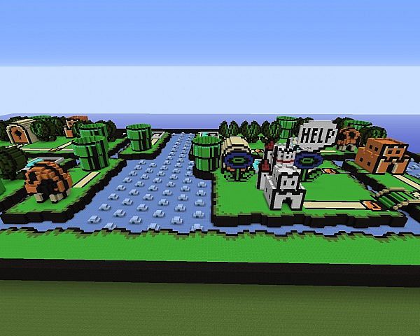 Super Mario 3 Pipe Maze Minecraft Map