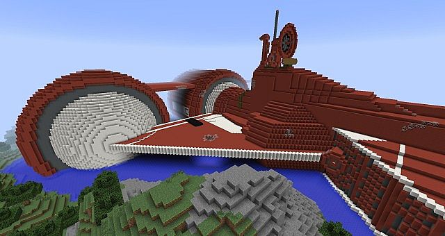 "Crashed" Star Wars Republic Cruiser Minecraft Map