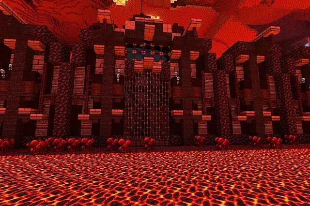 Personal Sized Nether Castle Minecraft Map