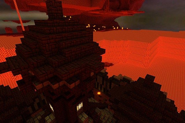 Personal Sized Nether Castle Minecraft Map