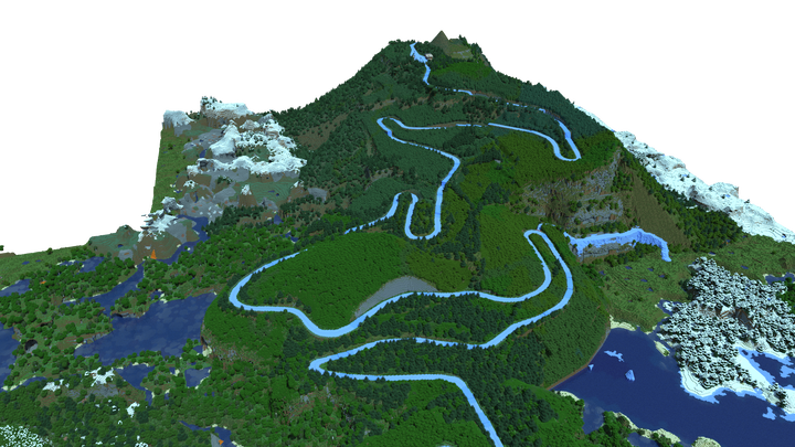 Initial D MOUNT AKINA Ice Boat Race Map Minecraft Map