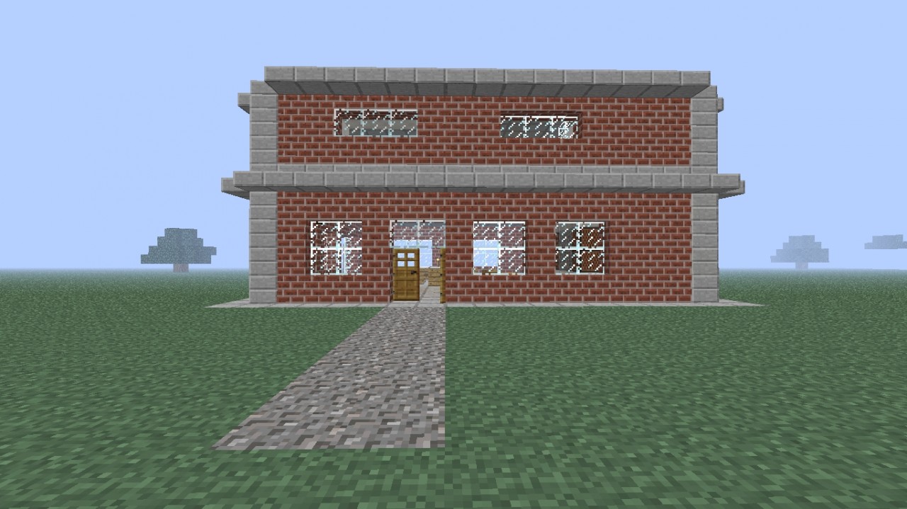 house on a flat land Minecraft Map