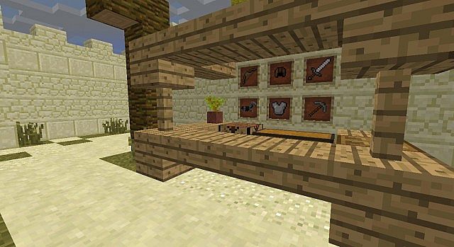 Small sandy city Minecraft Map