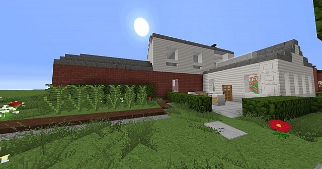 Modern Suburban Home Minecraft Map