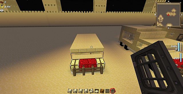 desert prison: heavy scout, transport truck and bus Minecraft Map