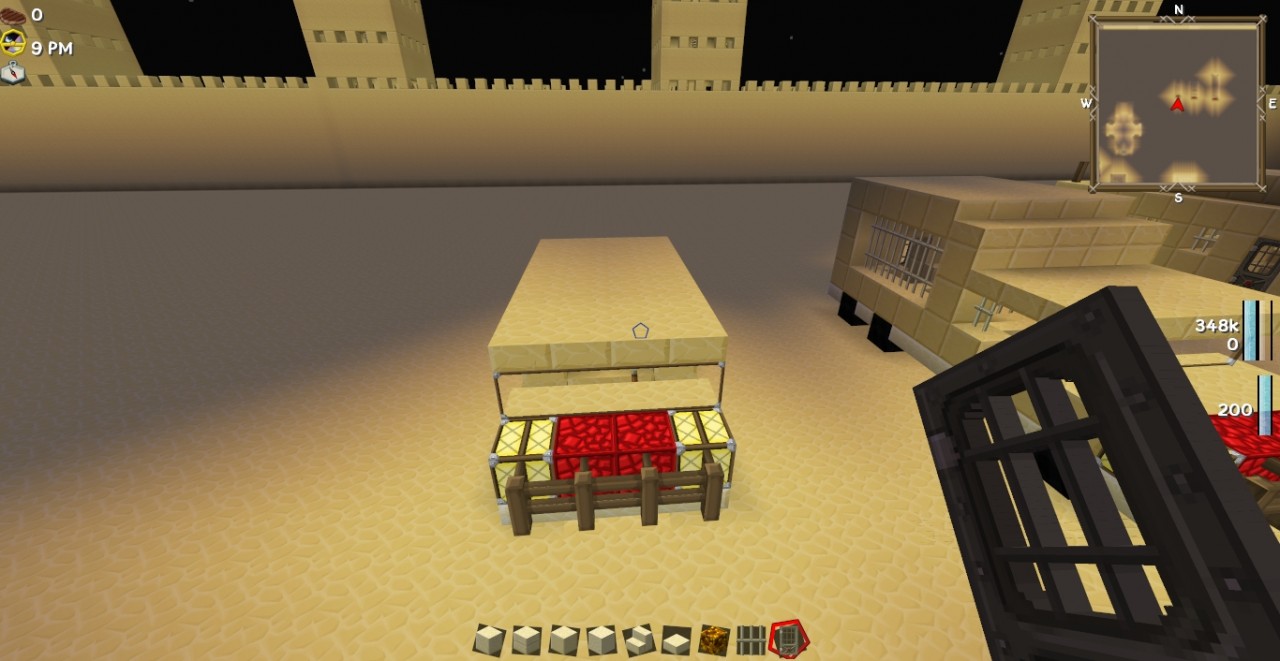 desert prison: heavy scout, transport truck and bus Minecraft Map