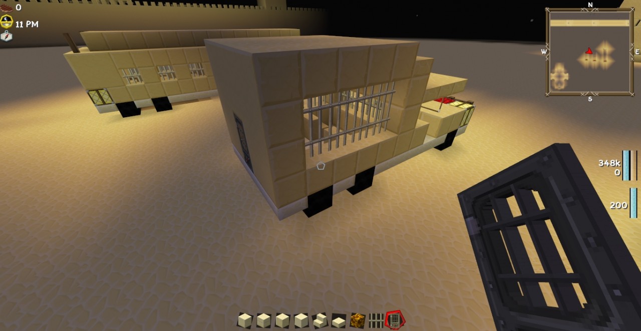 desert prison: heavy scout, transport truck and bus Minecraft Map