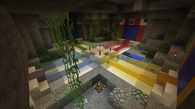 Simple Cave Server Spawn Minecraft Map