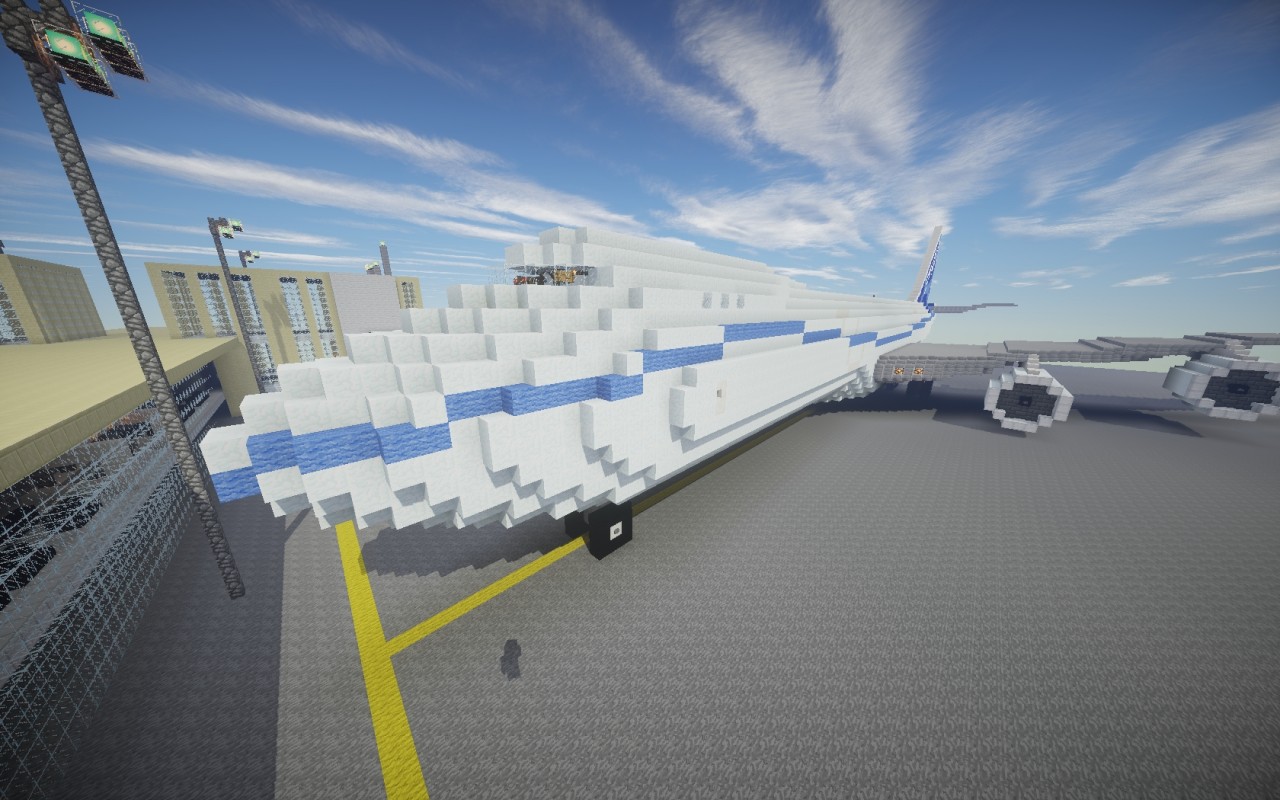 Boeing 747-8F Minecraft Map