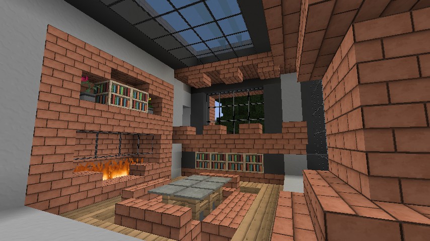 Modern Brick House Minecraft Map