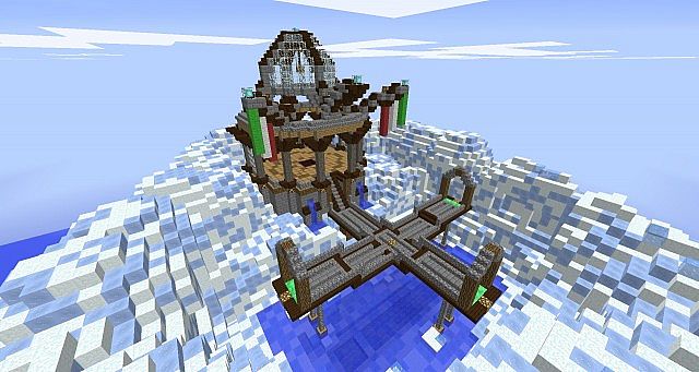 Spawn-hub-warp On Ice Island [TeamOfDream] Minecraft Map