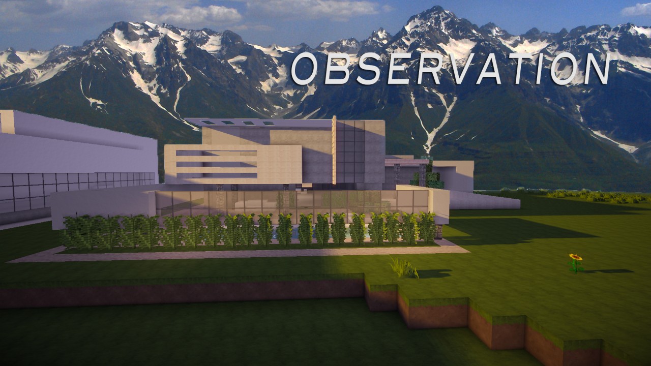 Observation | a concrete house Minecraft Project