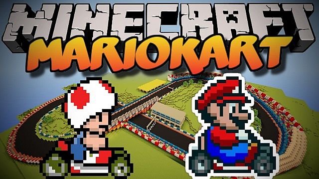MarioKart Figure 8 Circuit Minecraft Map